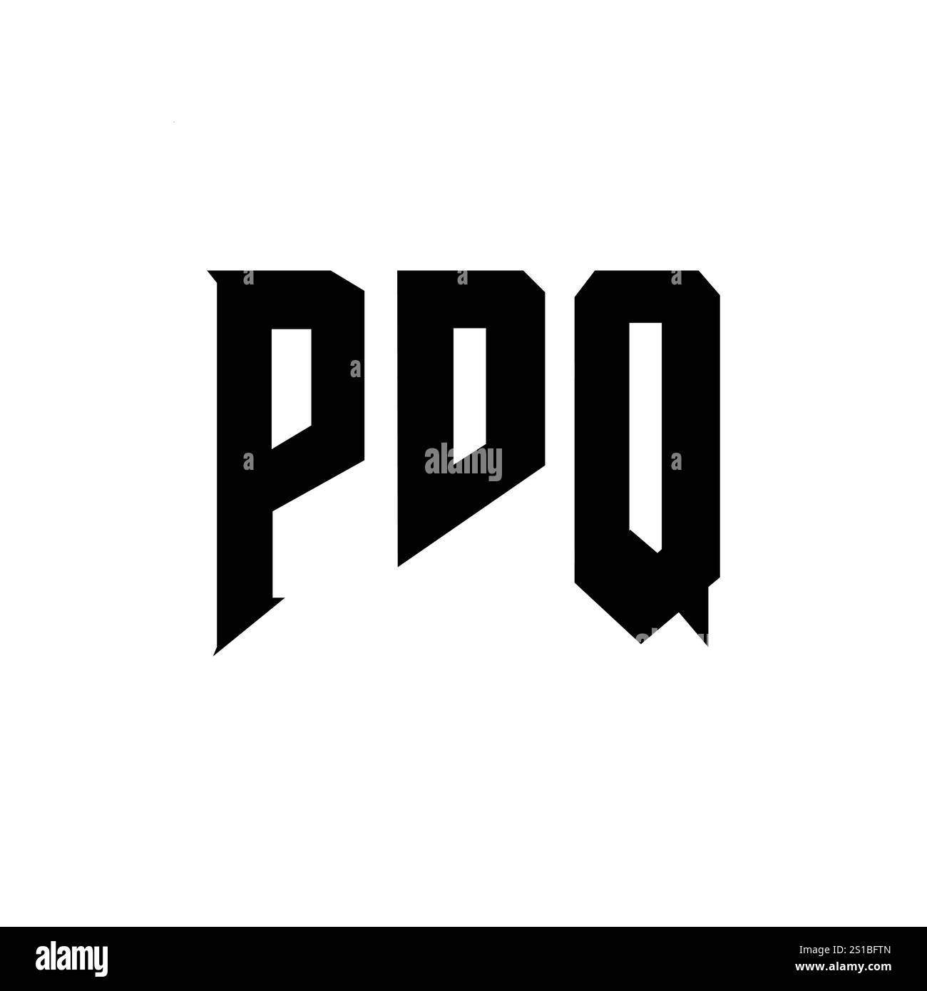 PDQ letter logo design for technology company. PDQ logo design black ...