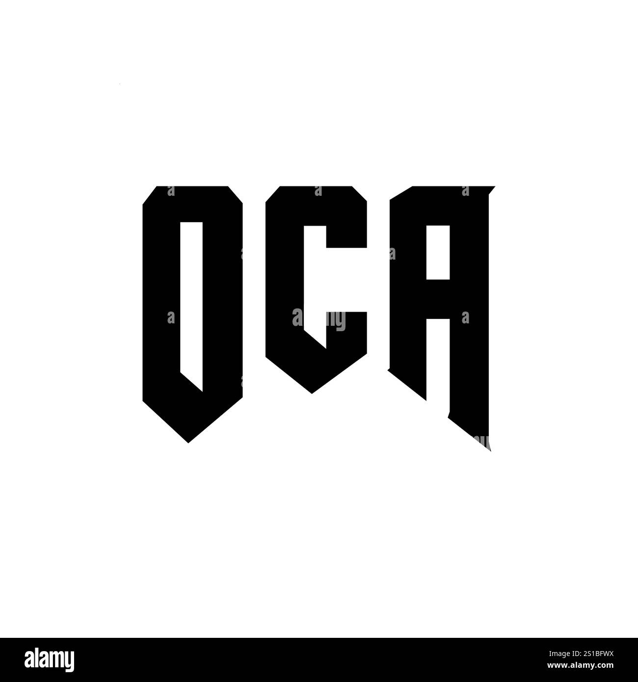 OCA letter logo design for technology company. OCA logo design black ...