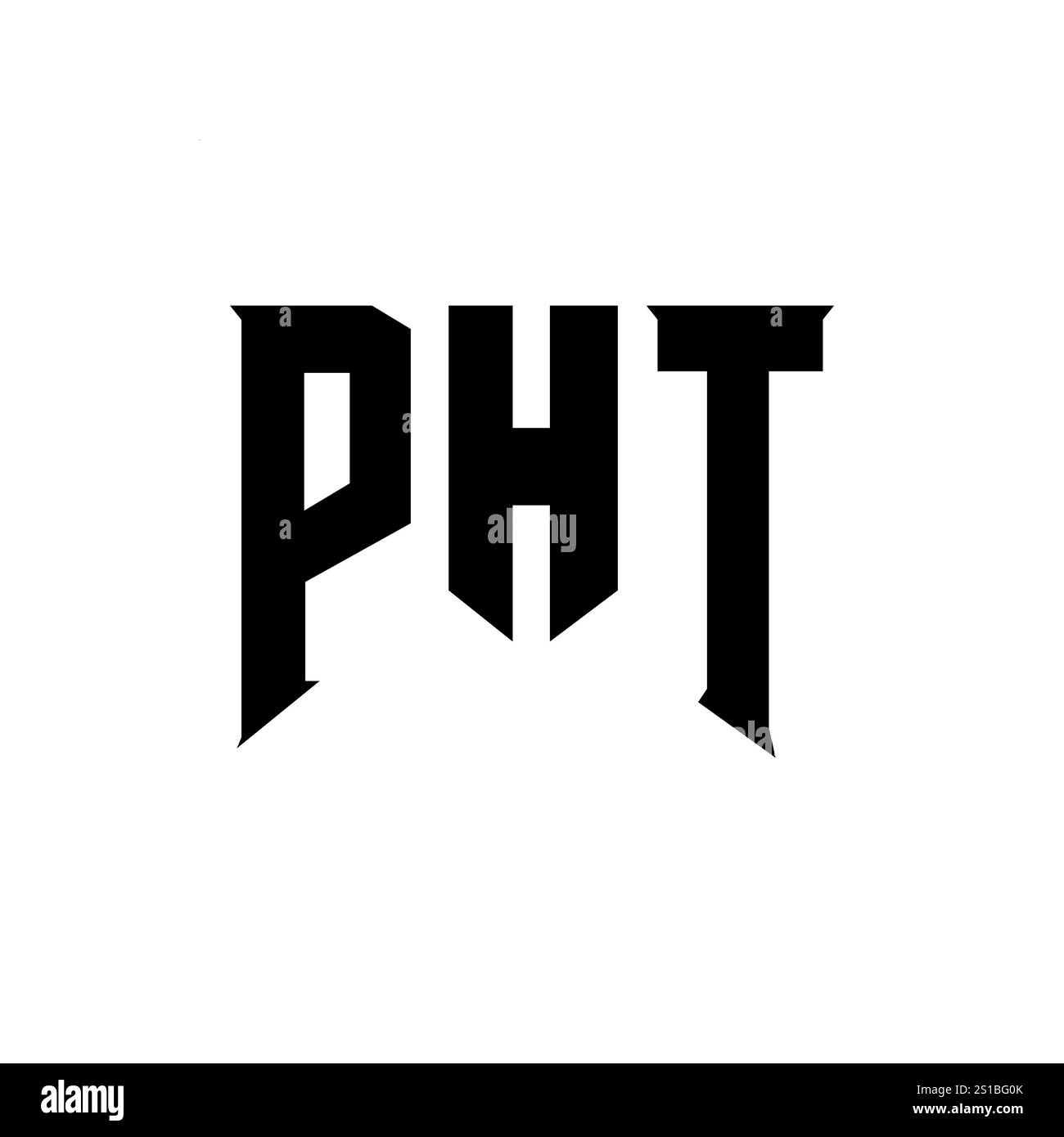 PHT letter logo design for technology company. PHT logo design black ...
