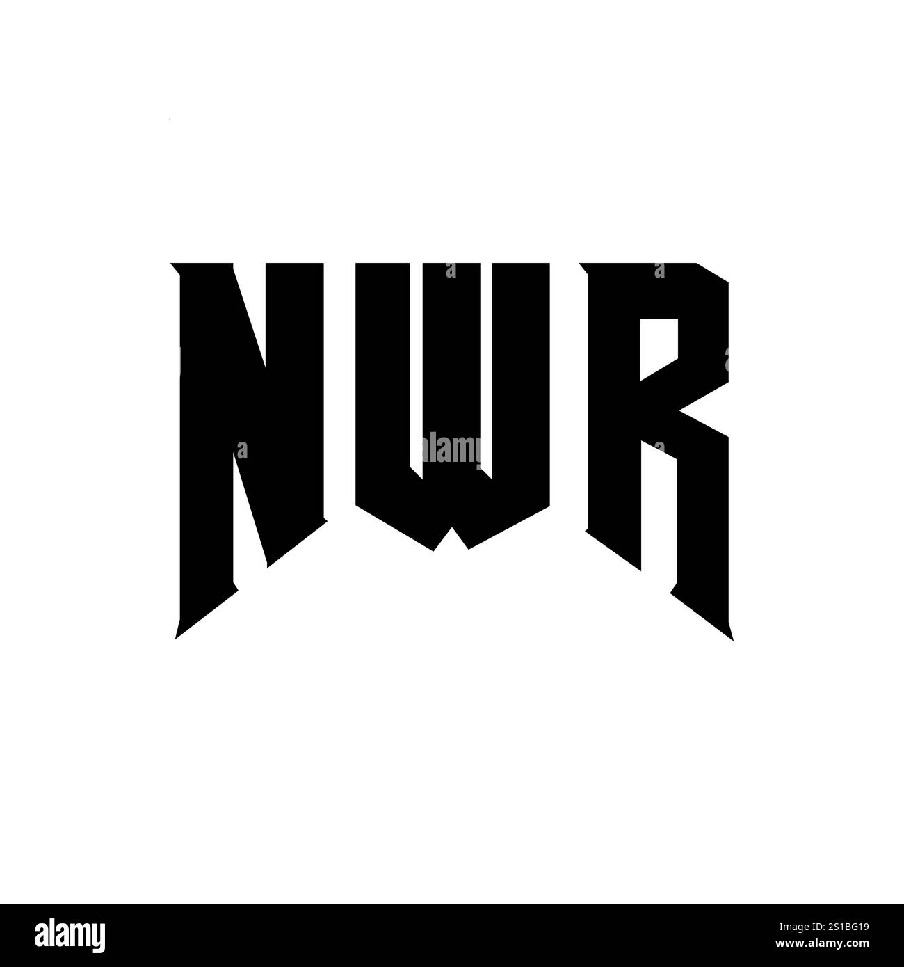 NWR letter logo design for technology company. NWR logo design black ...