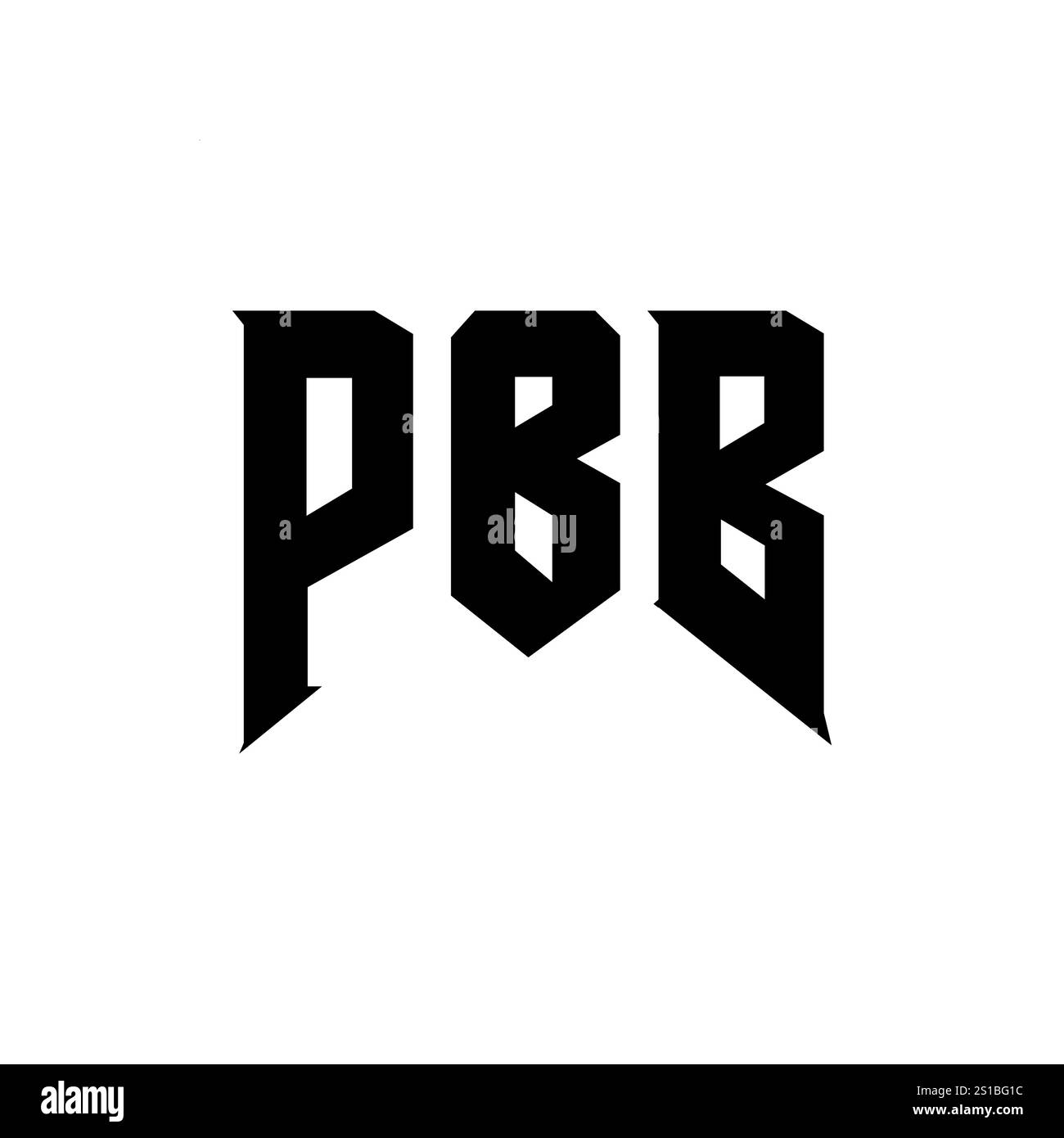 PBB letter logo design for technology company. PBB logo design black ...