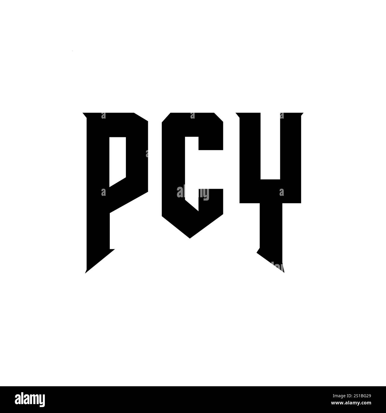 PCY letter logo design for technology company. PCY logo design black ...