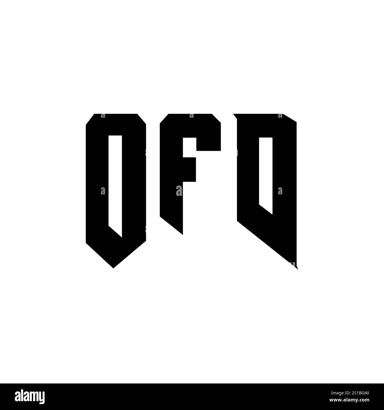 OFD letter logo design for technology company. OFD logo design black ...