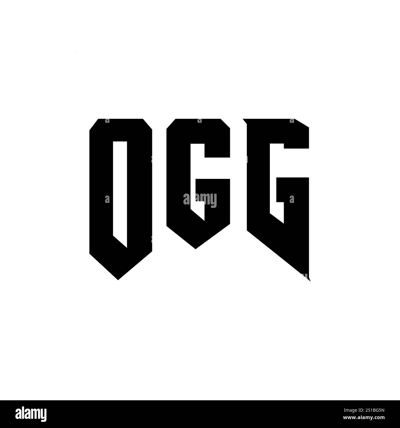 OGG letter logo design for technology company. OGG logo design black ...