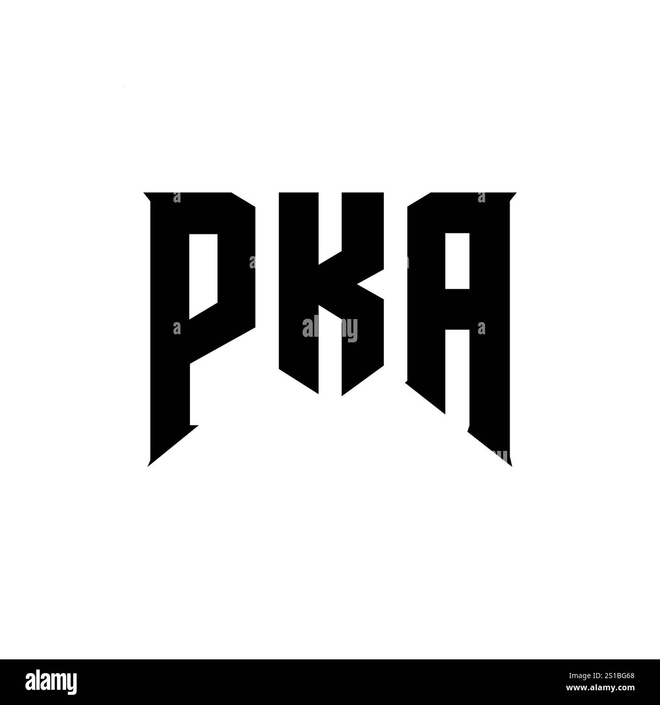 PKA letter logo design for technology company. PKA logo design black ...