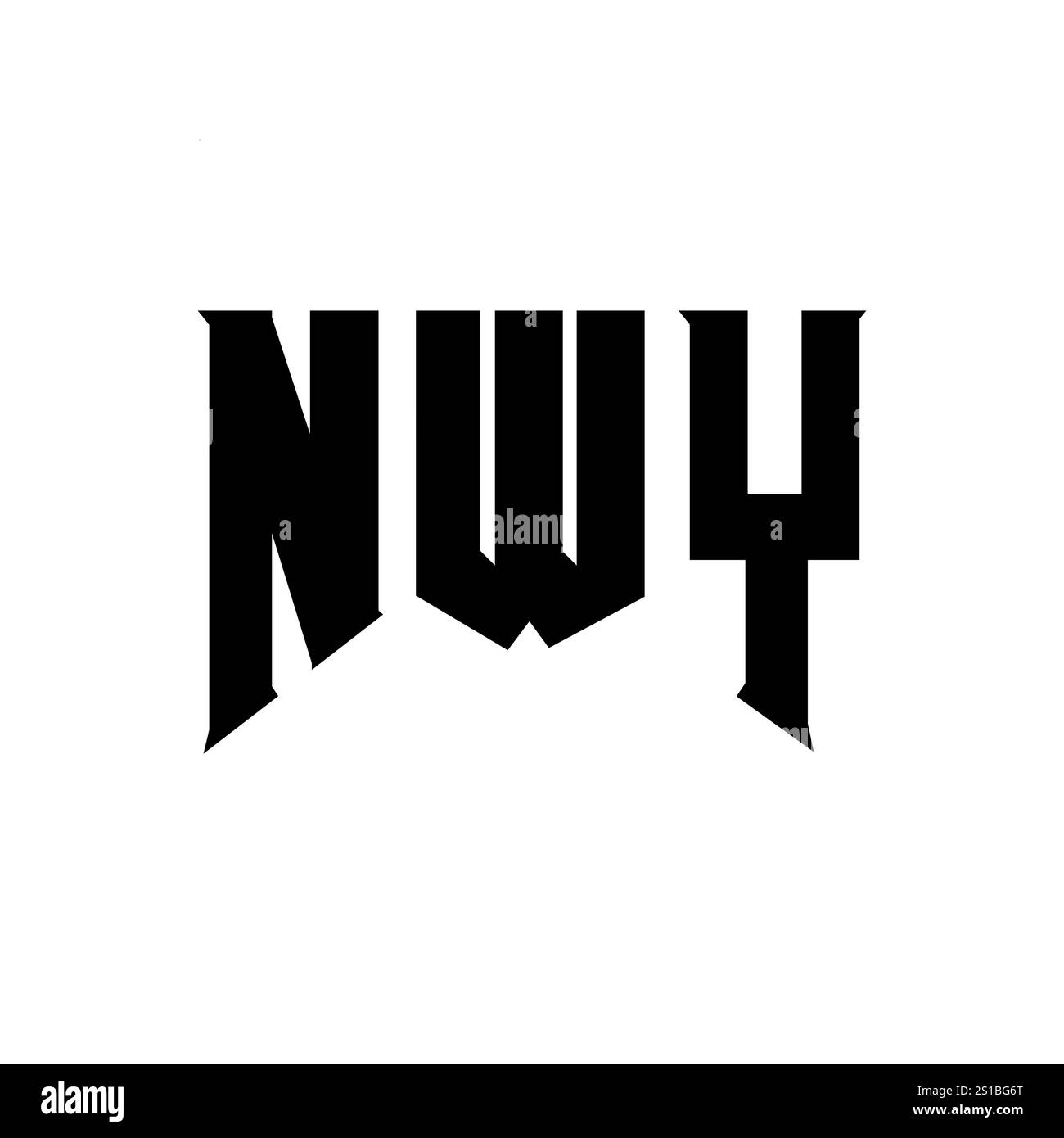 NWY letter logo design for technology company. NWY logo design black ...