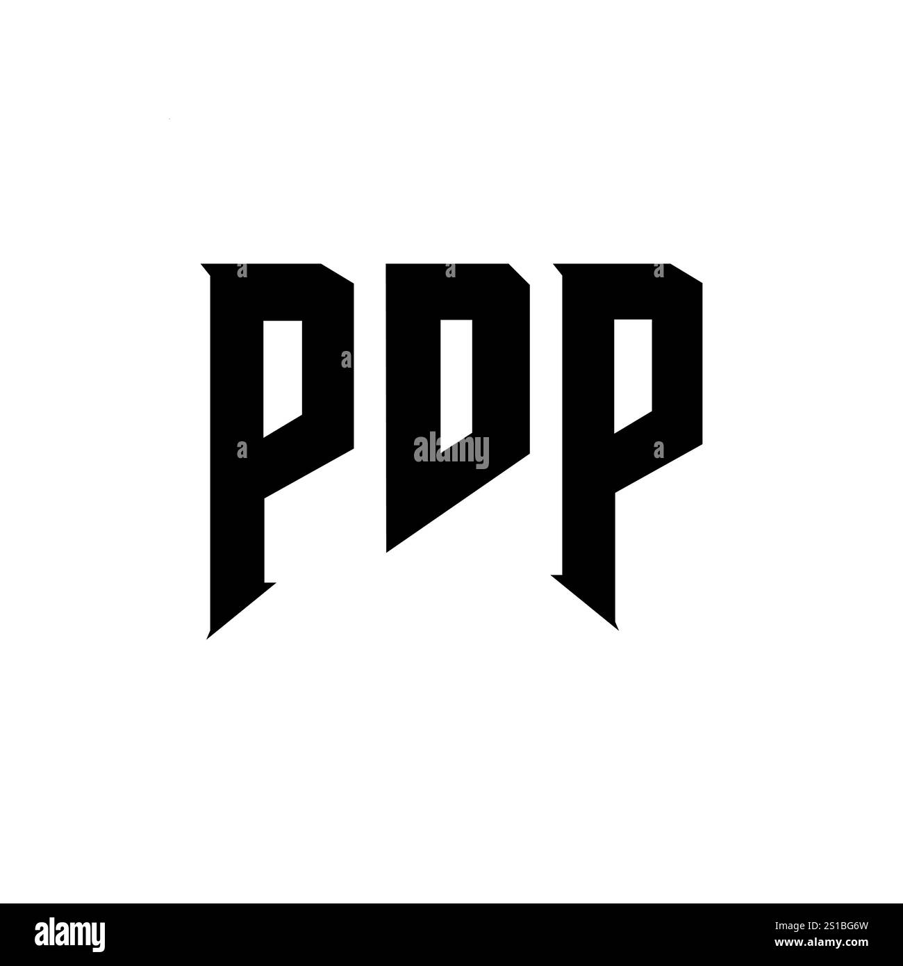 Pdp Letter Logo Design For Technology Company Pdp Logo Design Black And White Color Combination