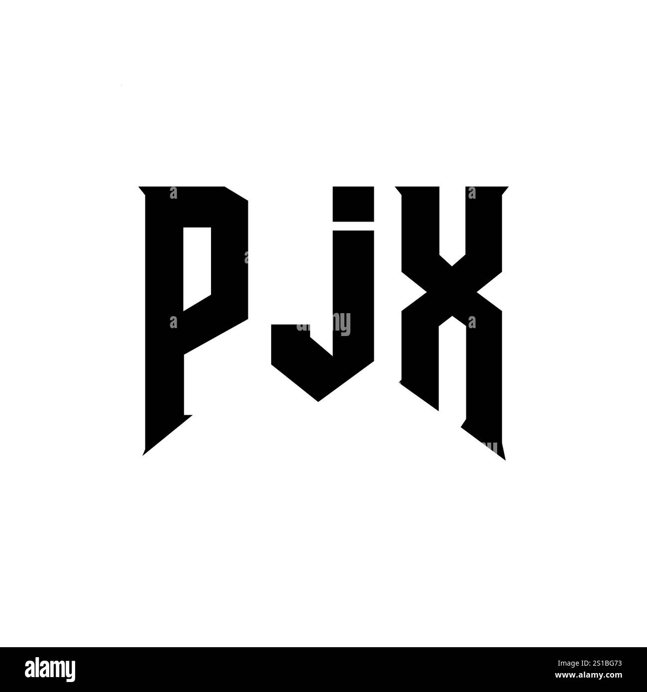 PJX letter logo design for technology company. PJX logo design black ...