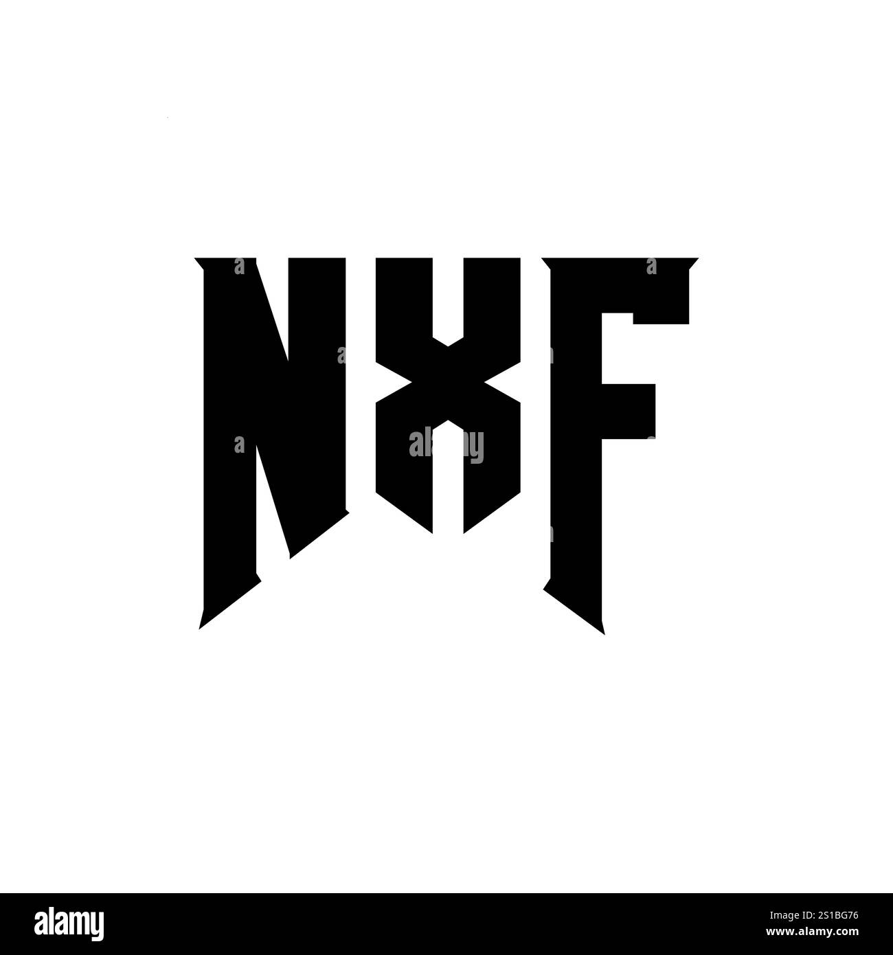 NXF letter logo design for technology company. NXF logo design black ...