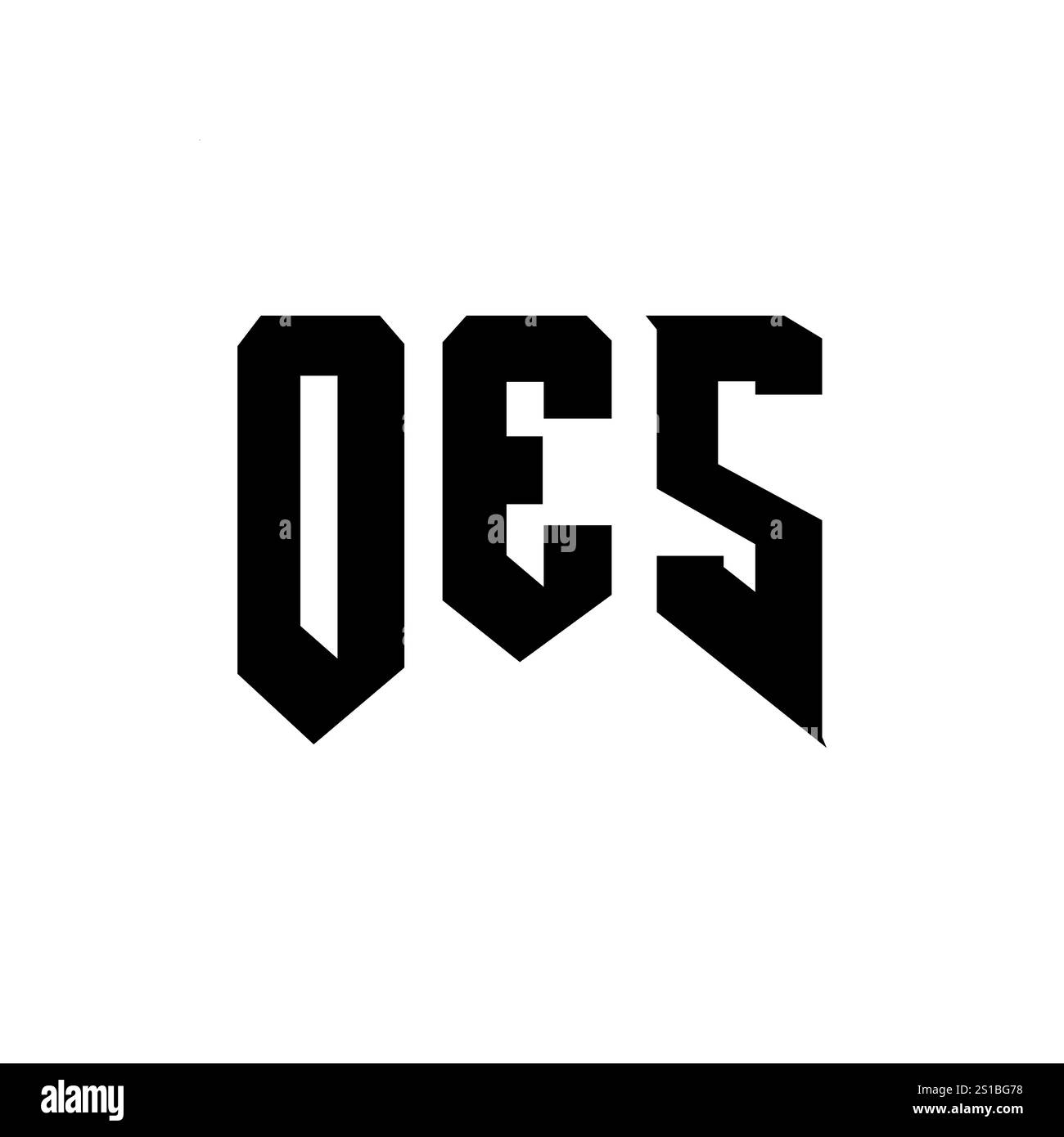 OES letter logo design for technology company. OES logo design black ...
