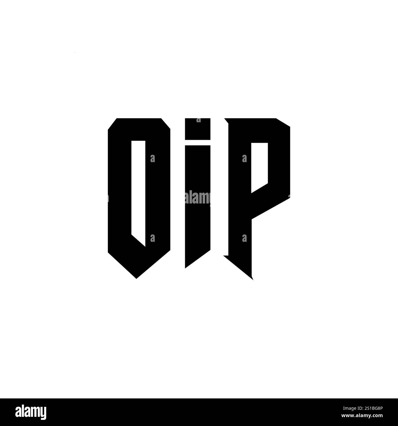 OIP letter logo design for technology company. OIP logo design black ...