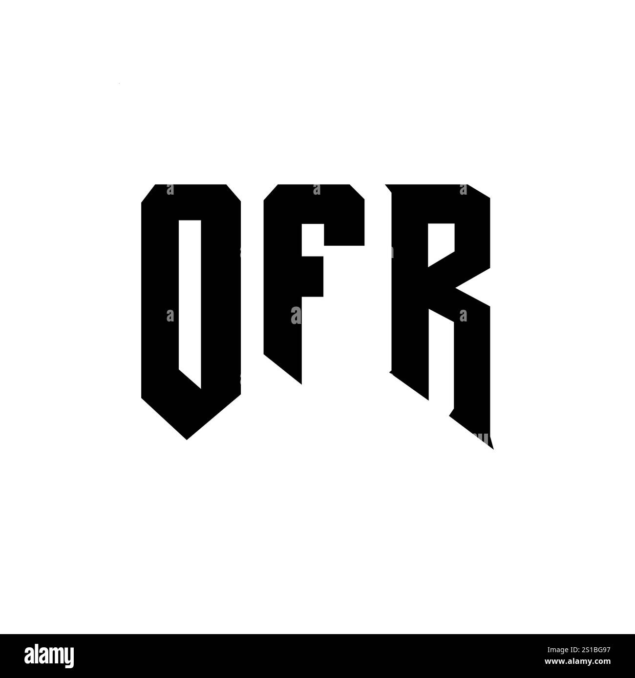 OFR letter logo design for technology company. OFR logo design black ...