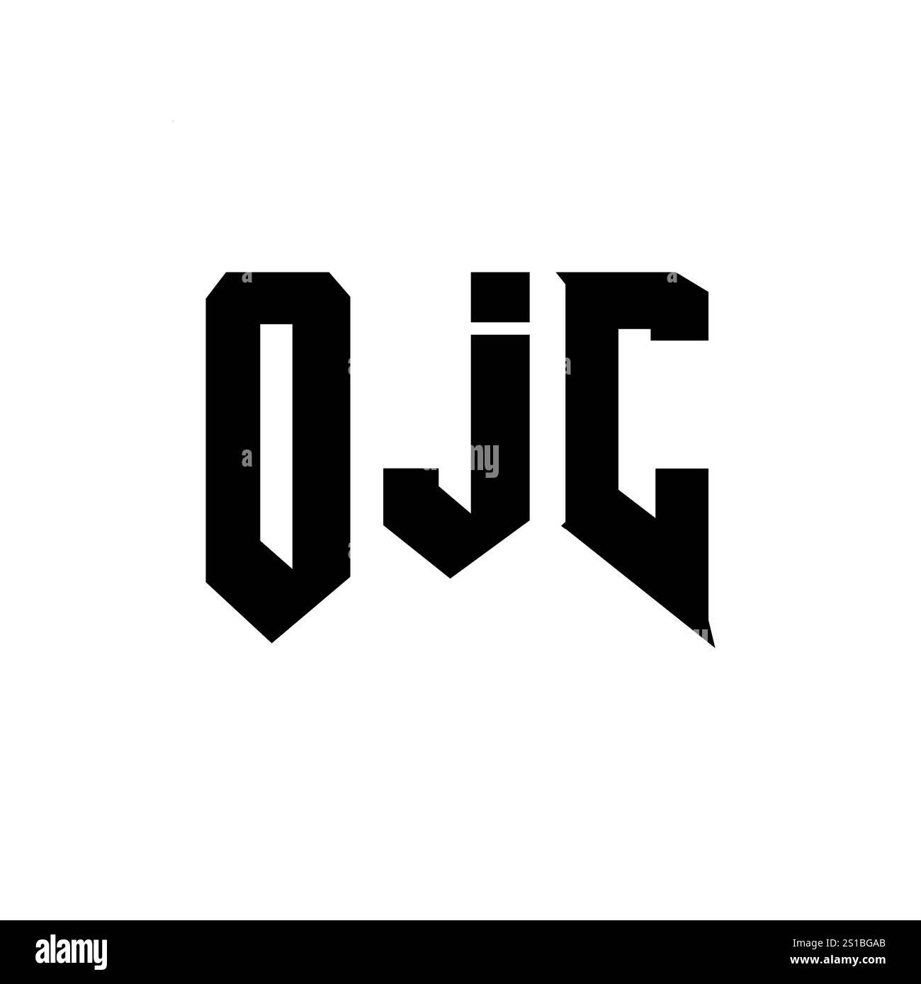 OJC letter logo design for technology company. OJC logo design black ...