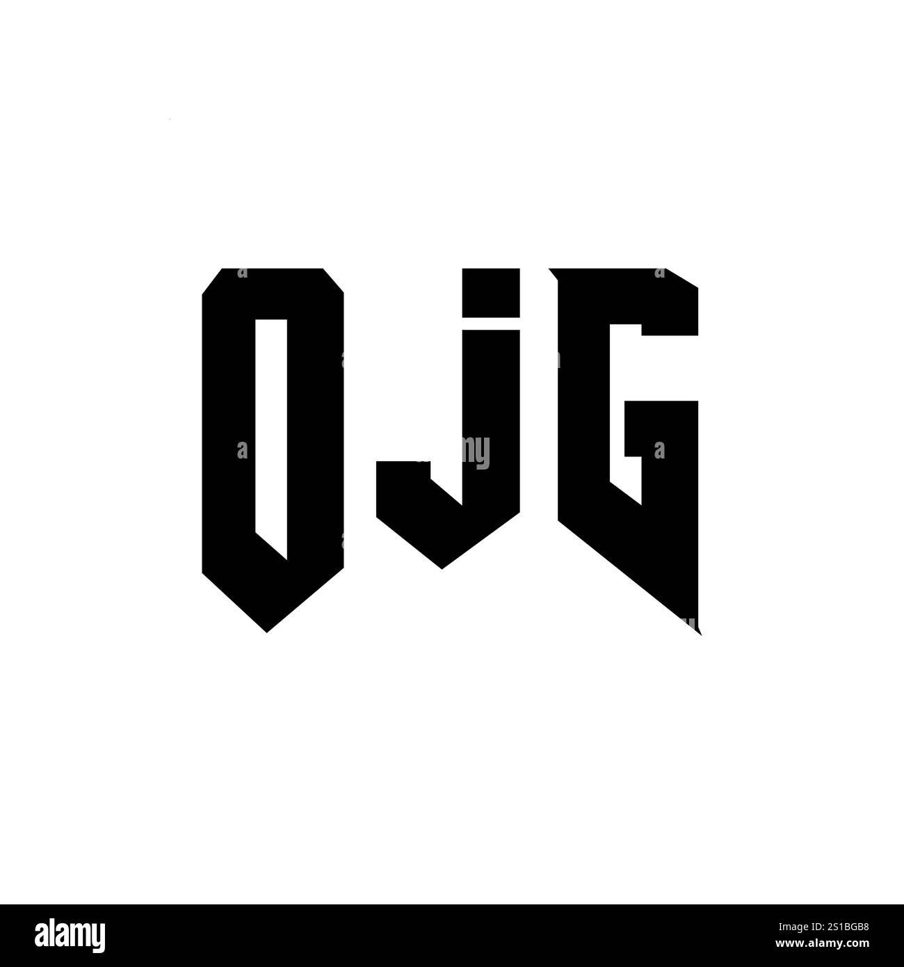 OJG letter logo design for technology company. OJG logo design black ...