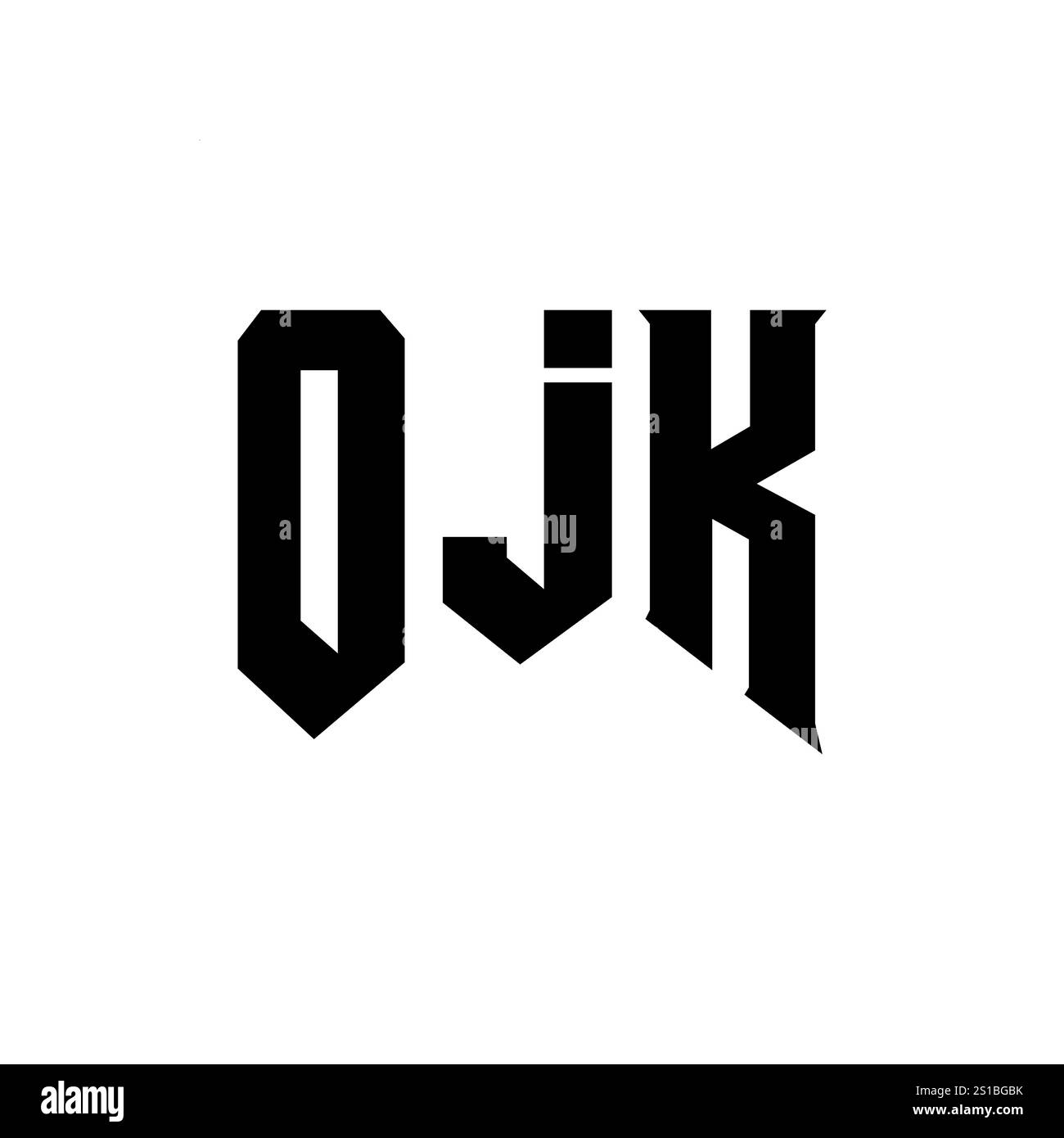 OJK letter logo design for technology company. OJK logo design black ...