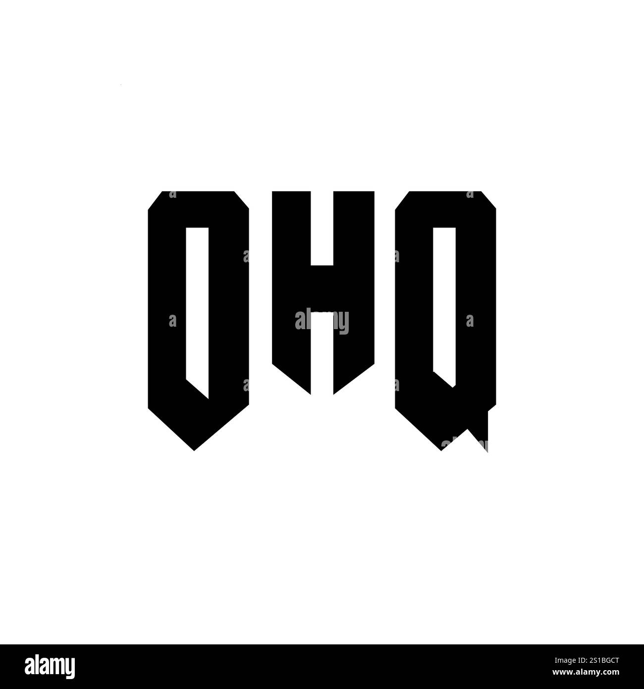OHQ letter logo design for technology company. OHQ logo design black ...