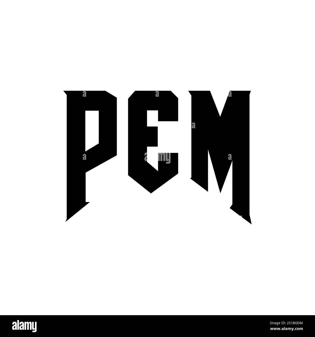 PEM letter logo design for technology company. PEM logo design black ...