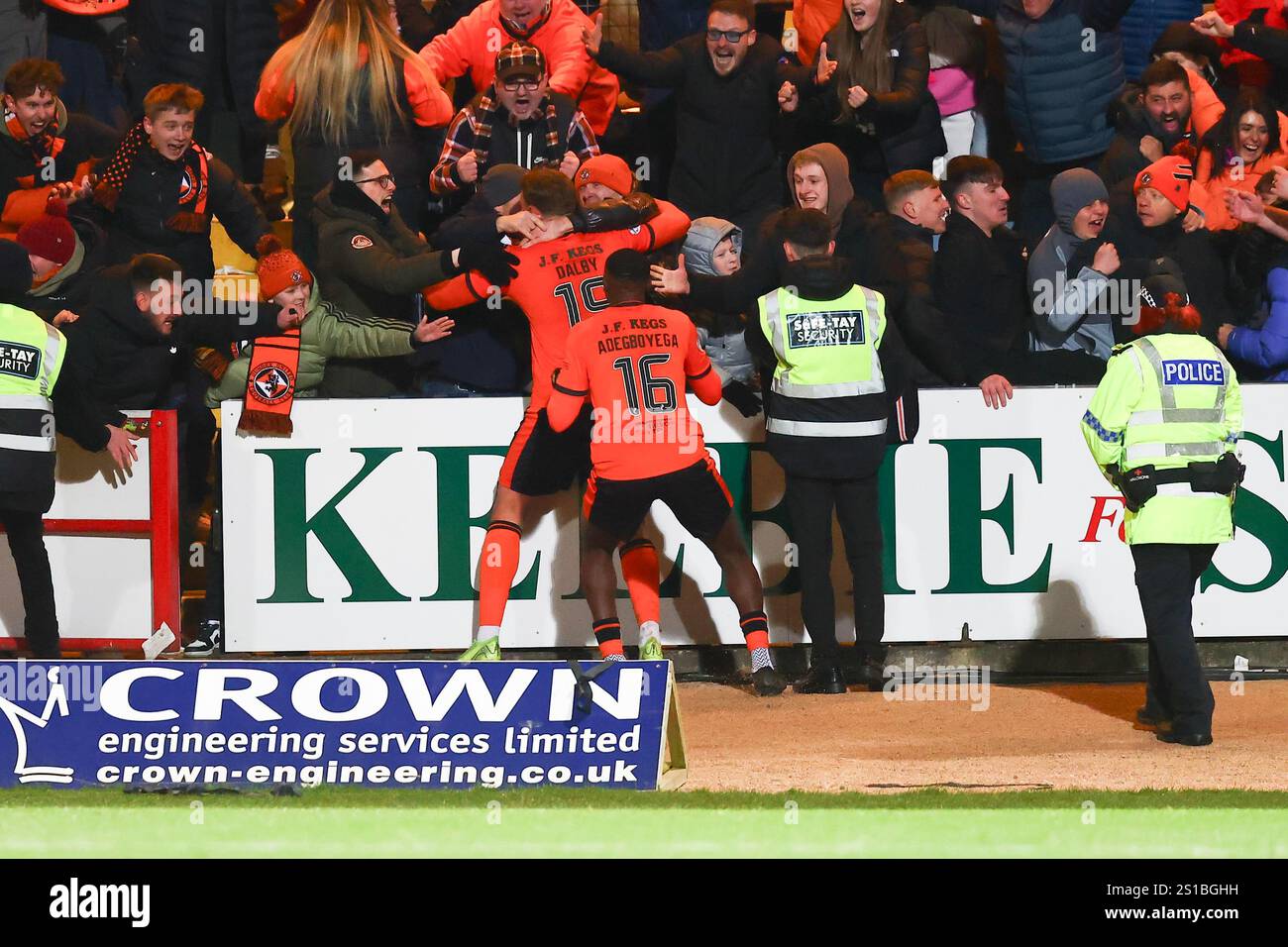 2nd January 2025; Dens Park, Dundee, Scotland: Scottish Premiership ...