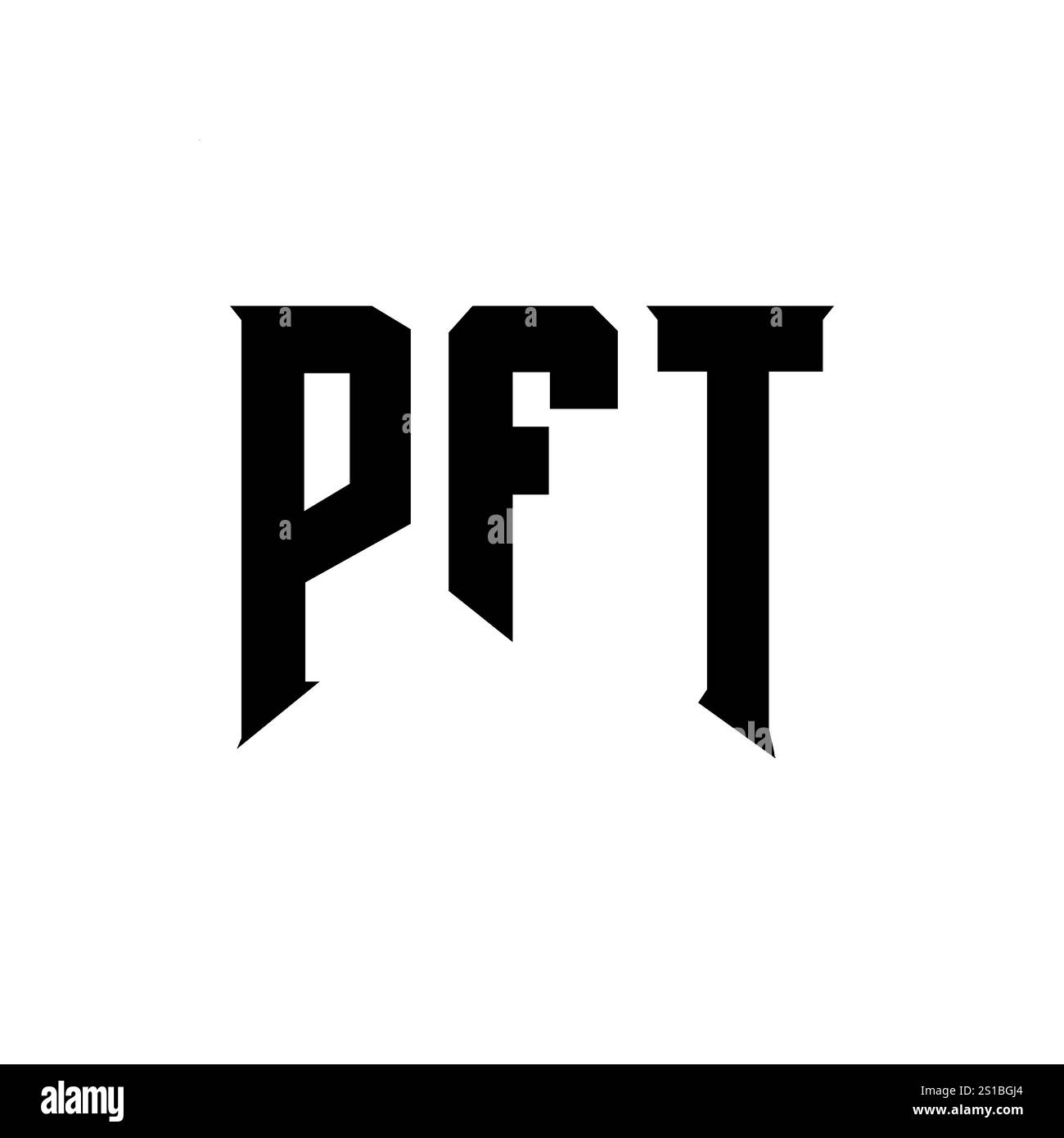 PFT letter logo design for technology company. PFT logo design black ...