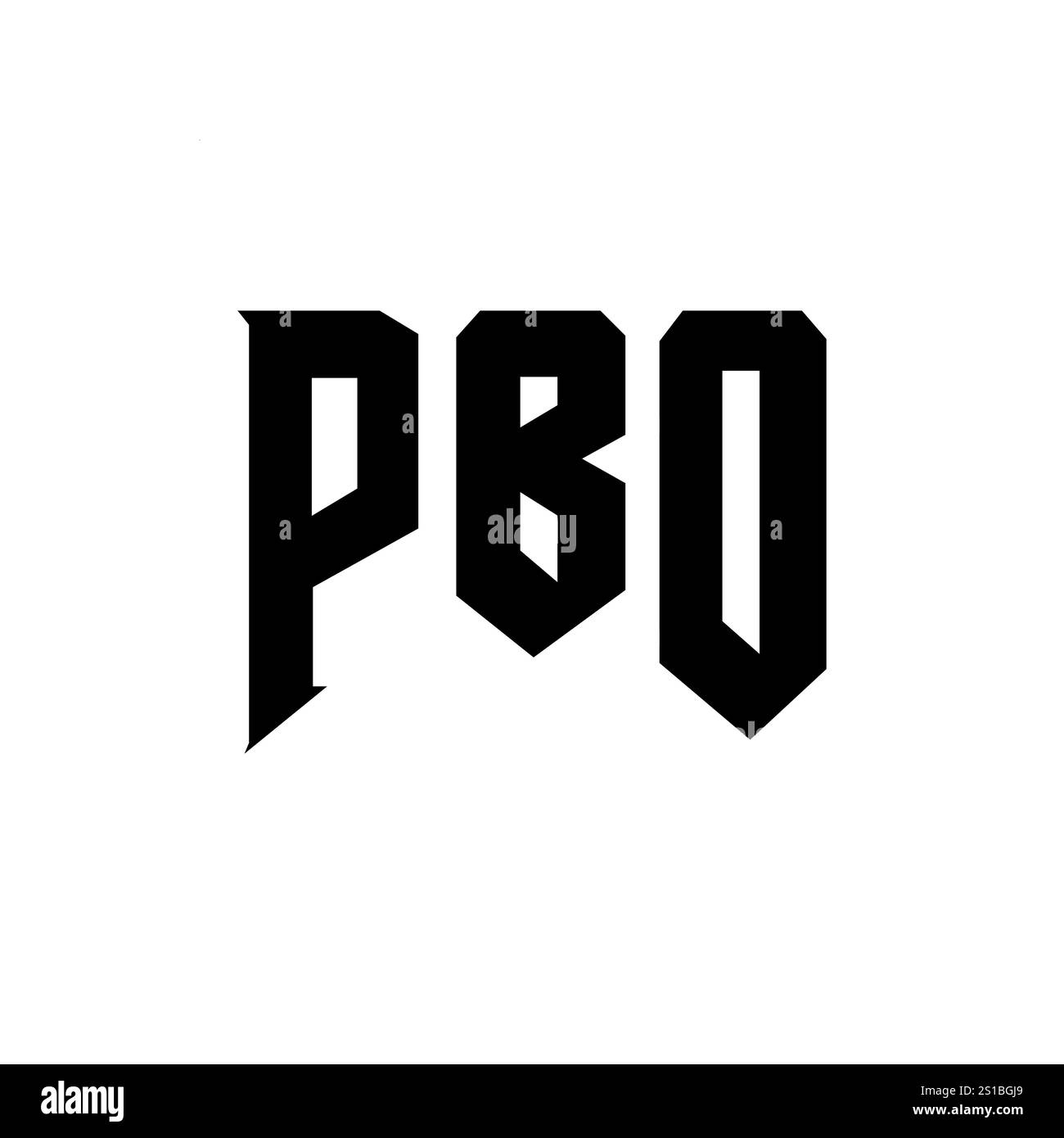 Pbo logo design Stock Vector Images - Alamy