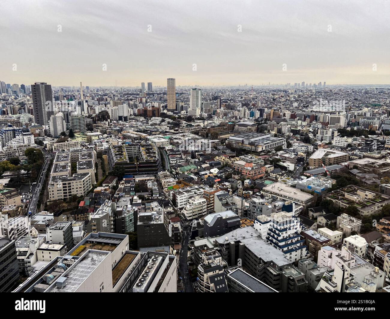 Aerial view of tokyo tower hi-res stock photography and images - Alamy