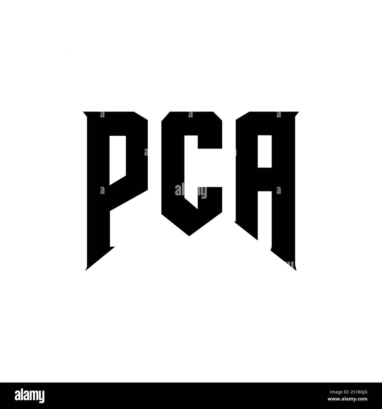 PCA letter logo design for technology company. PCA logo design black ...