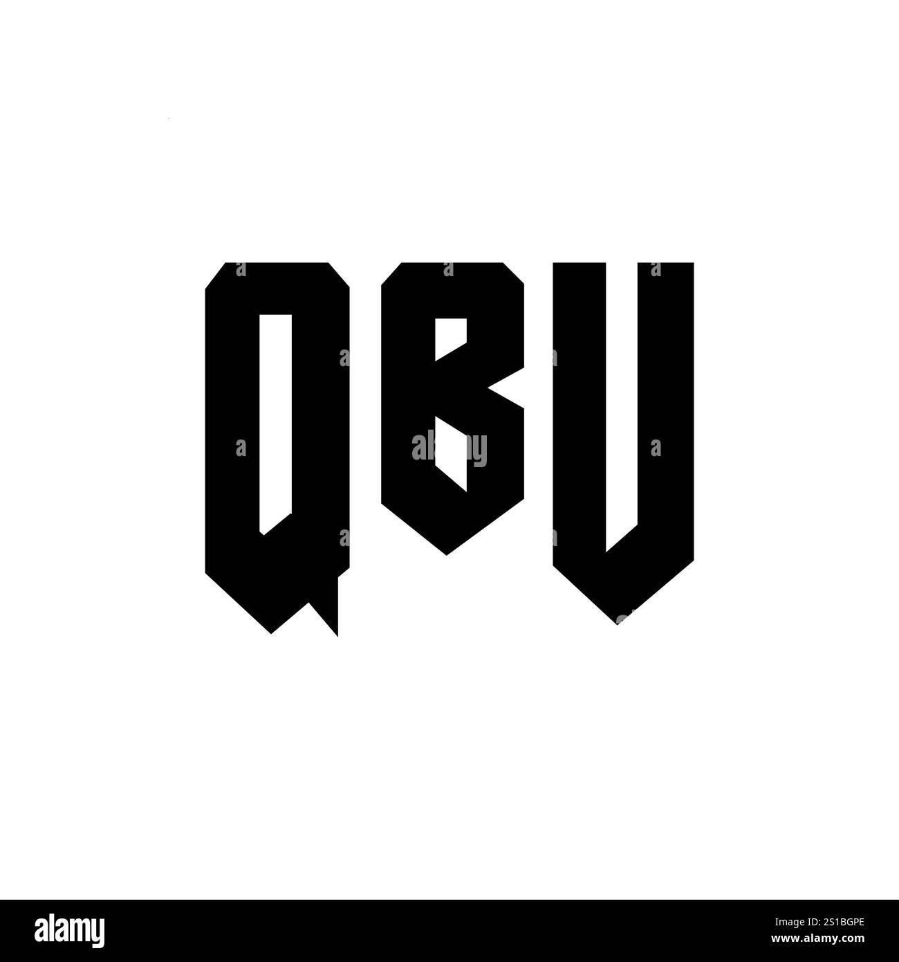 Qbu logo design hi-res stock photography and images - Alamy