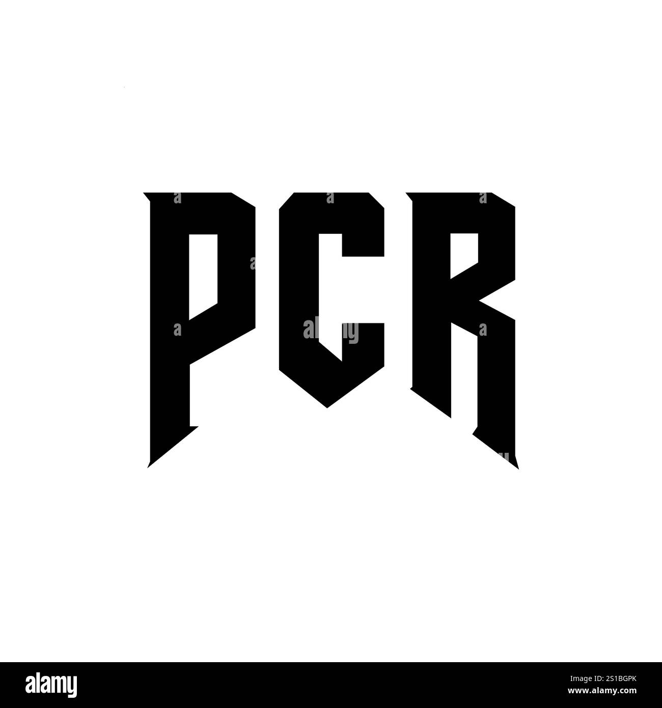 PCR letter logo design for technology company. PCR logo design black ...