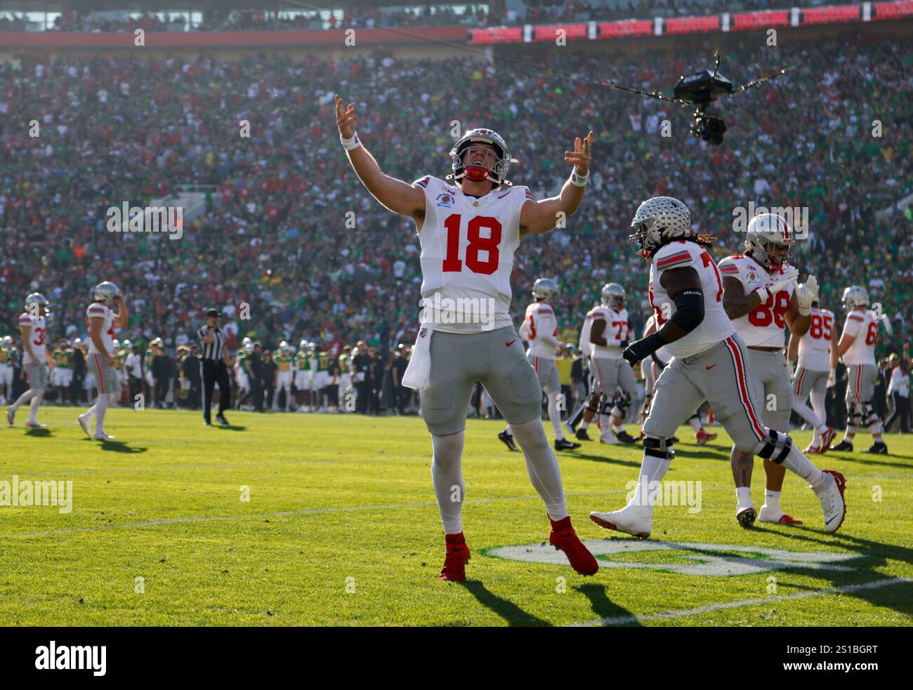 Pasadena, California, USA. 01st Jan, 2025. Ohio State Buckeyes ...