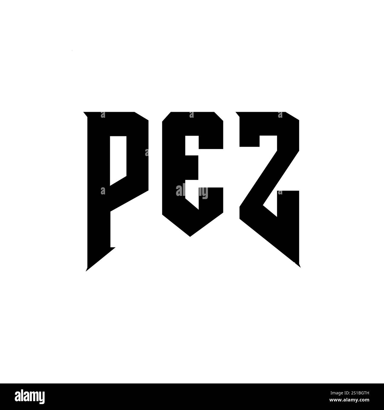 PEZ letter logo design for technology company. PEZ logo design black ...