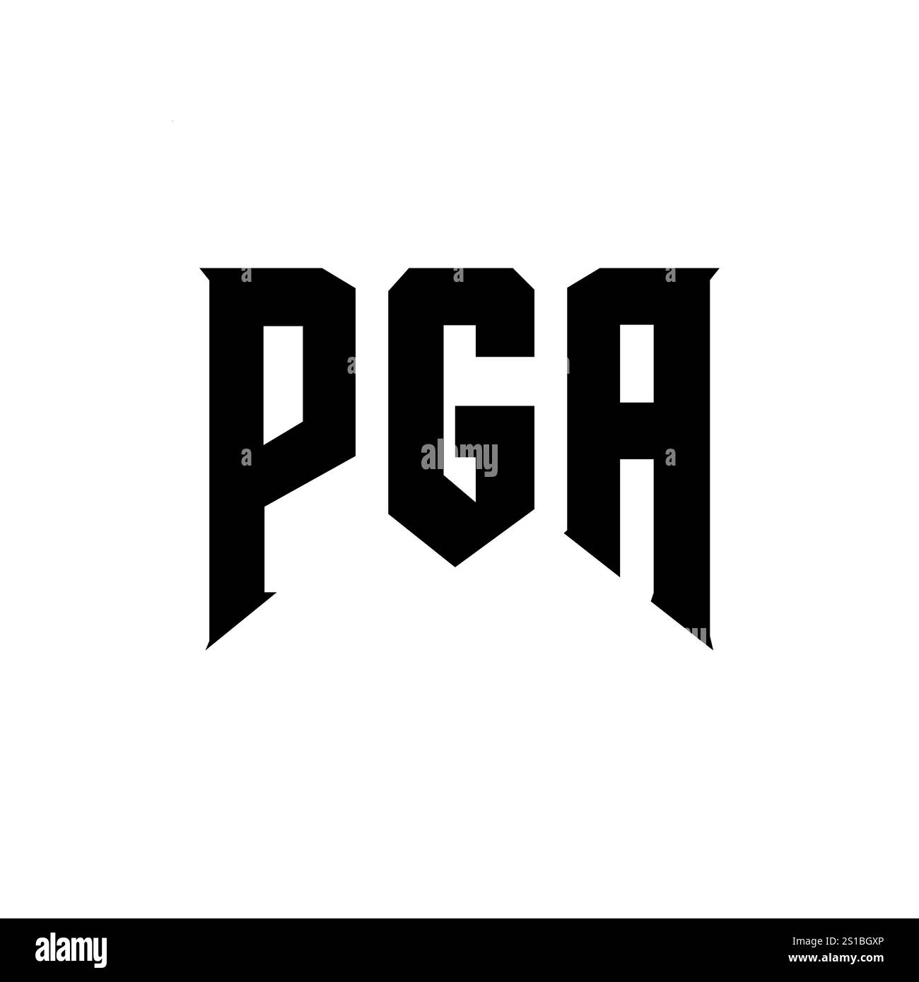 PGA letter logo design for technology company. PGA logo design black ...