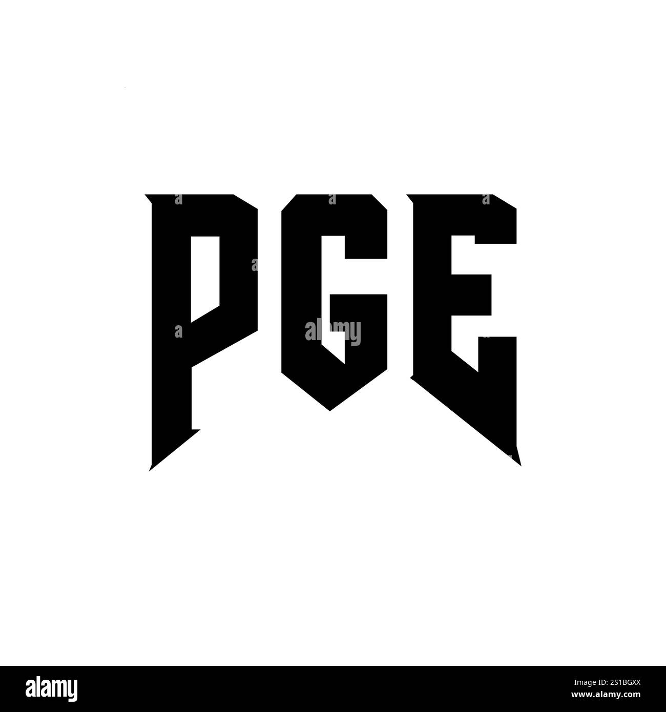 PGE letter logo design for technology company. PGE logo design black ...