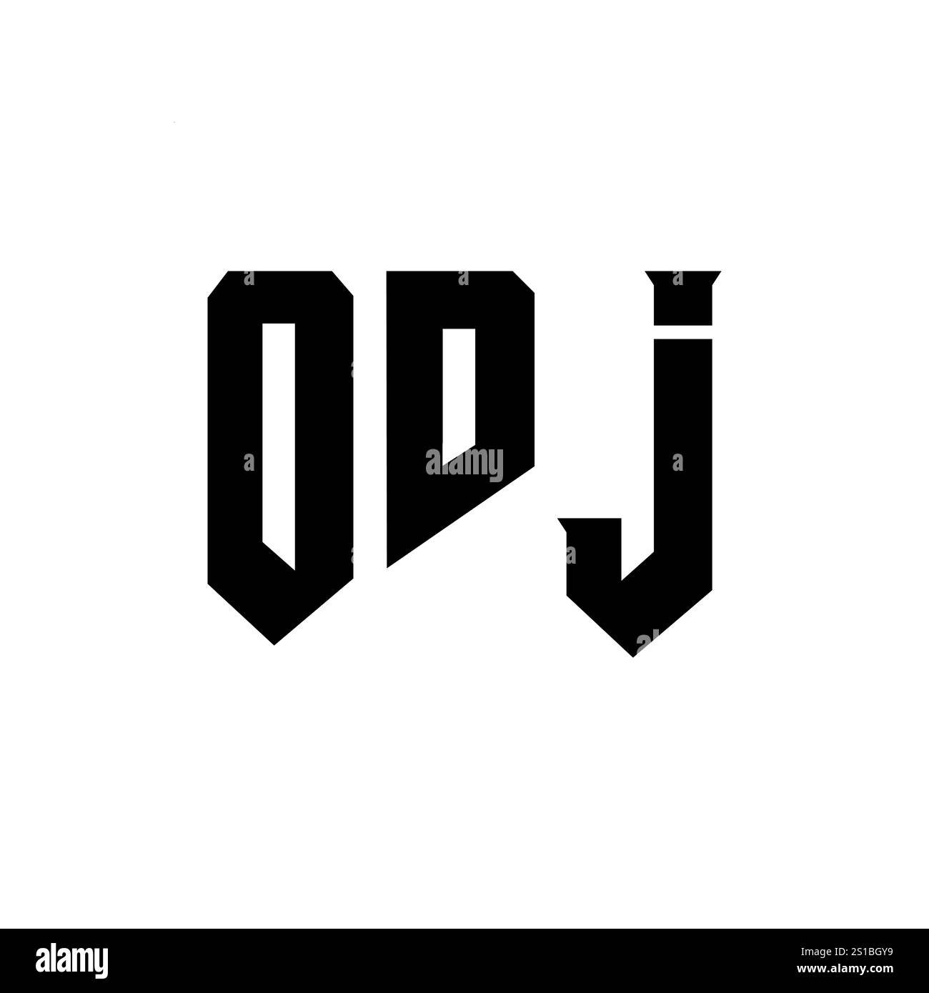ODJ letter logo design for technology company. ODJ logo design black ...