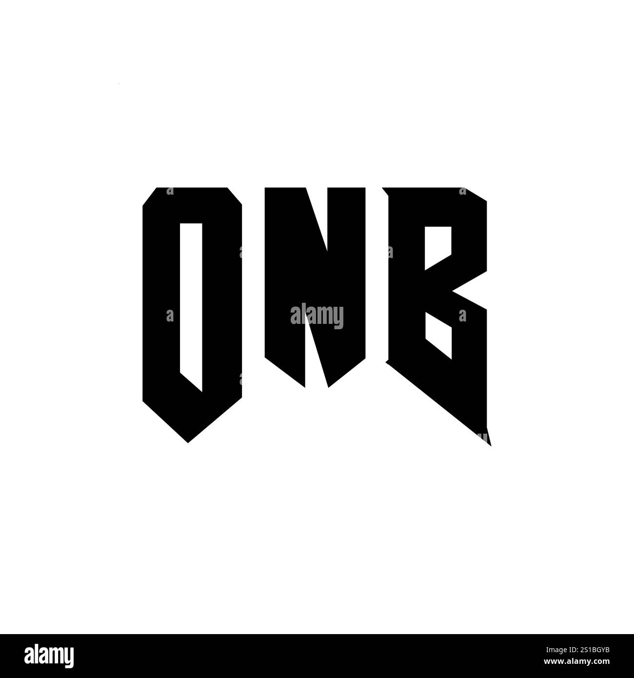 ONB letter logo design for technology company. ONB logo design black ...