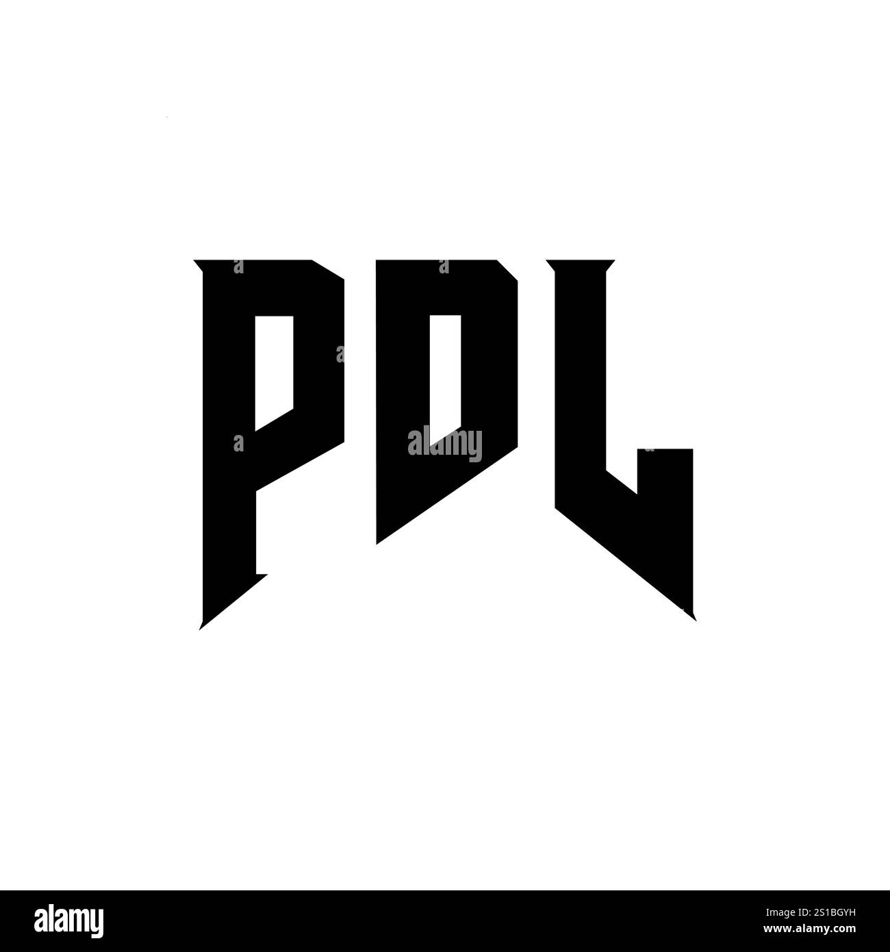 PDL letter logo design for technology company. PDL logo design black ...