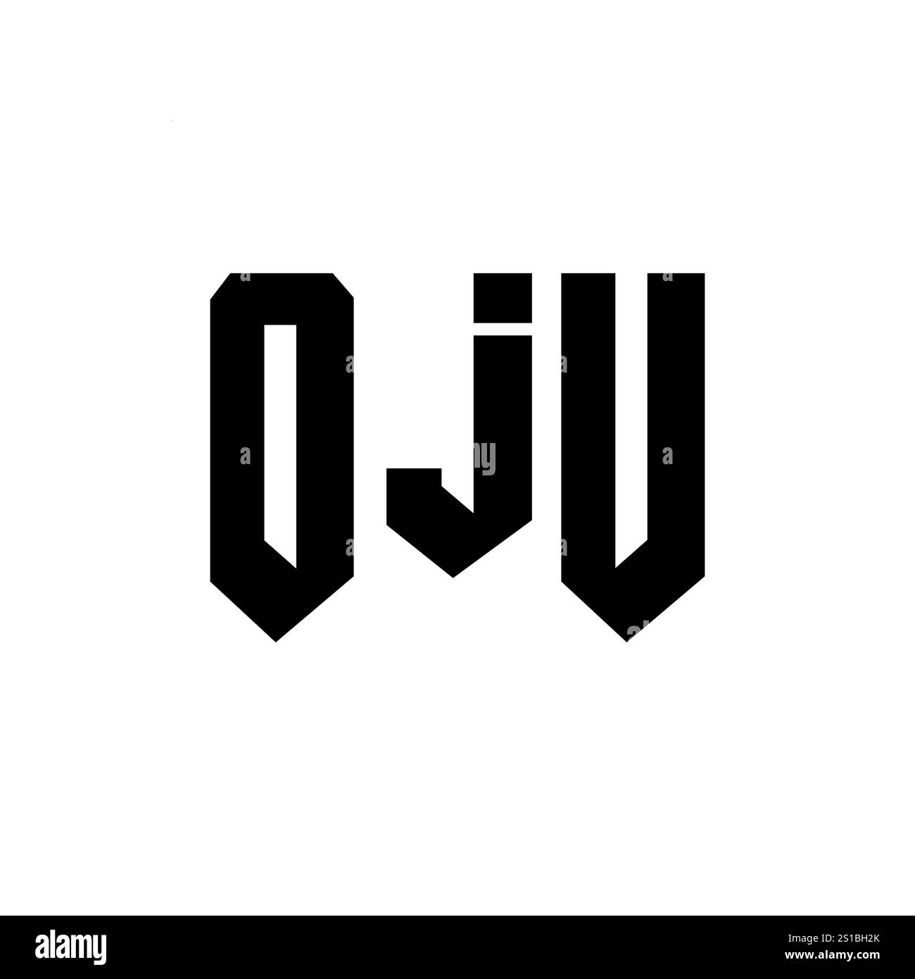 OJU letter logo design for technology company. OJU logo design black ...