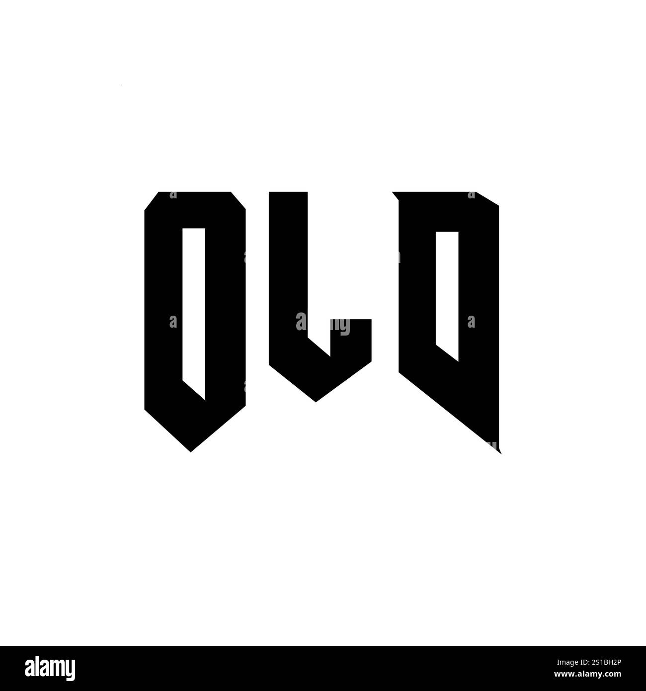 OLD letter logo design for technology company. OLD logo design black ...