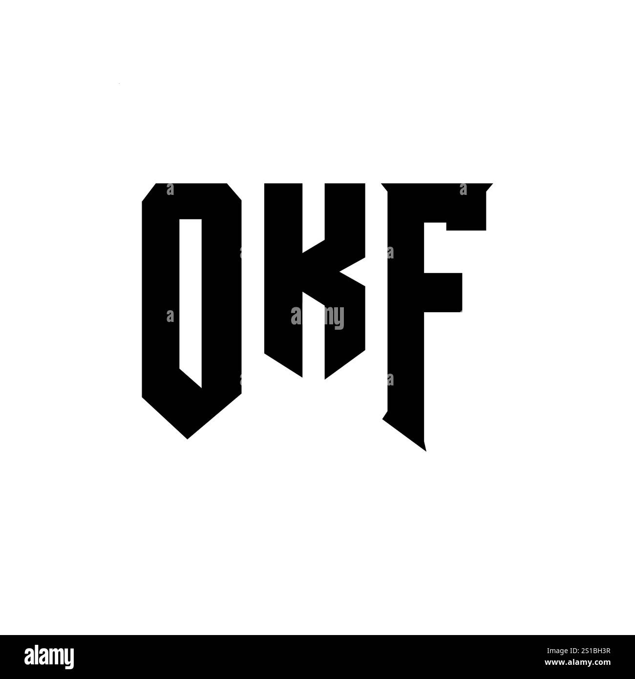 OKF letter logo design for technology company. OKF logo design black ...