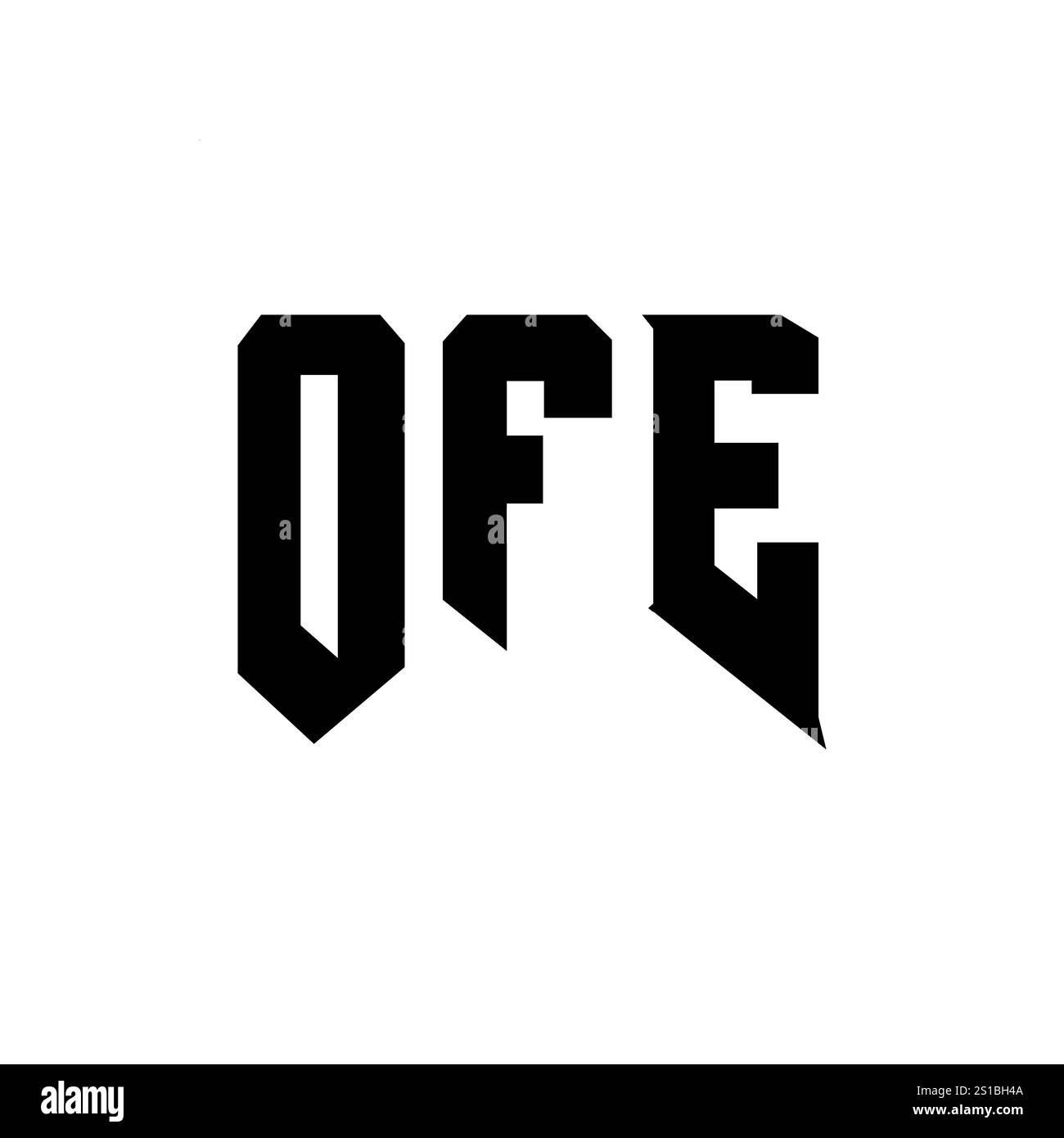 OFE letter logo design for technology company. OFE logo design black ...