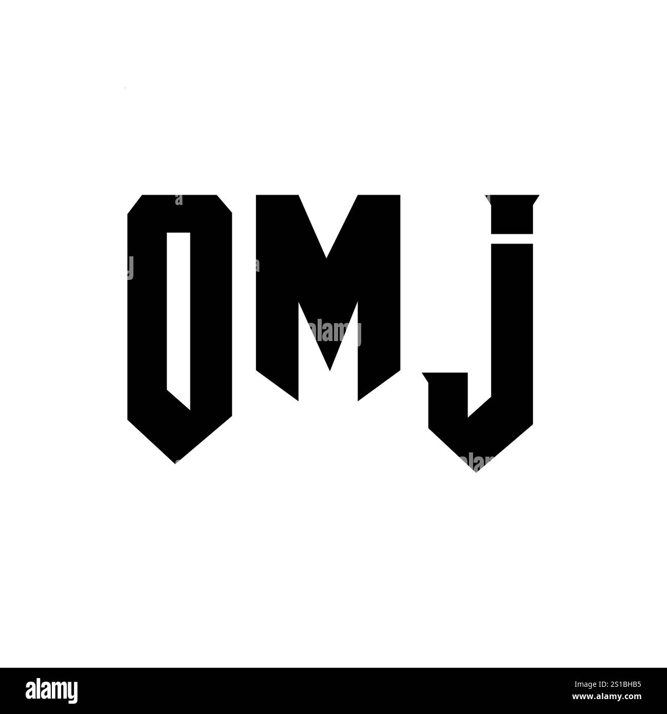 OMJ letter logo design for technology company. OMJ logo design black ...