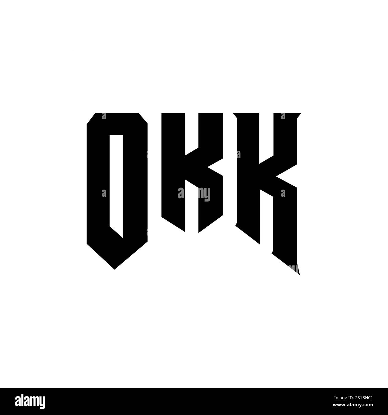 OKK letter logo design for technology company. OKK logo design black ...
