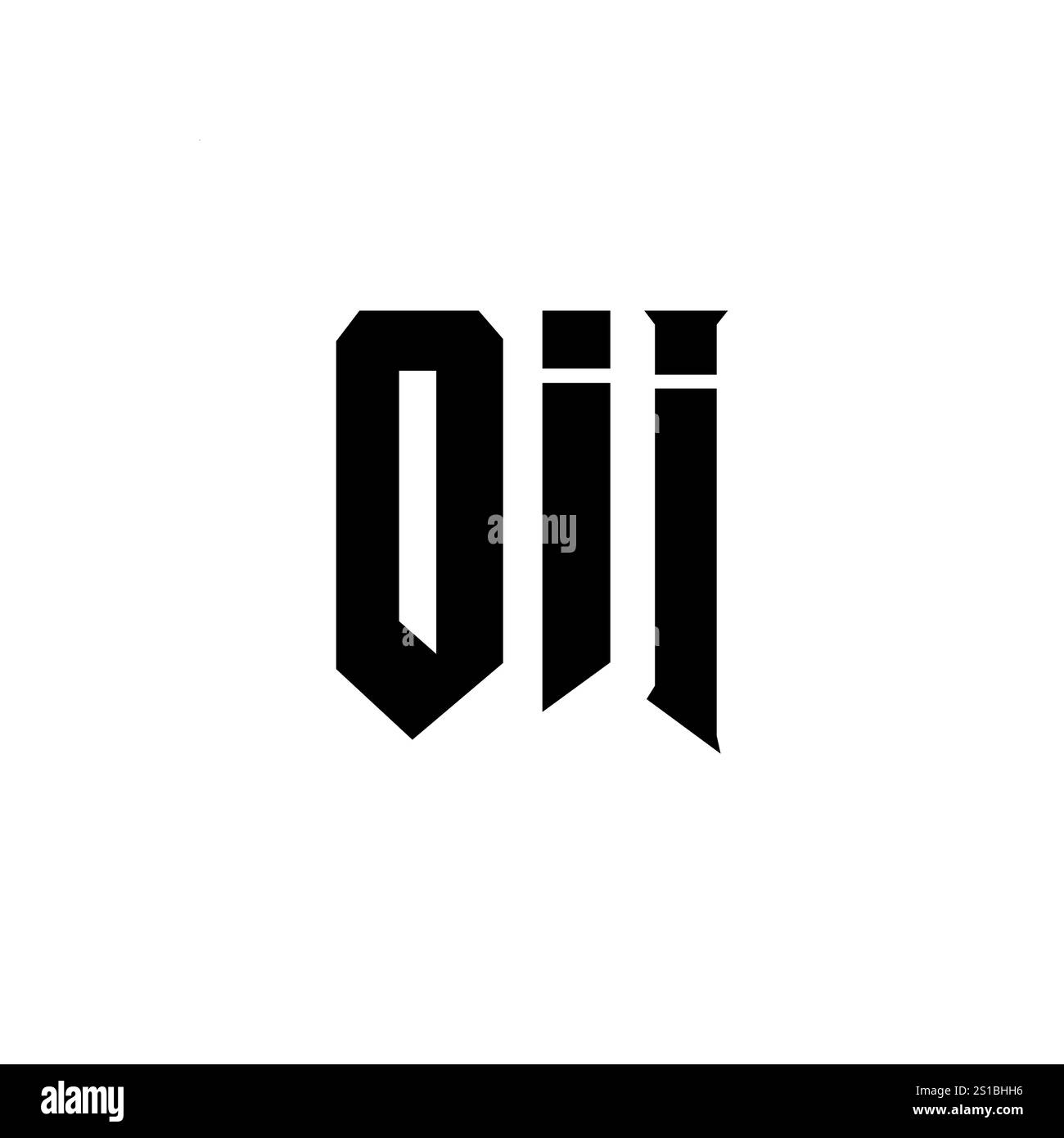 OII letter logo design for technology company. OII logo design black ...