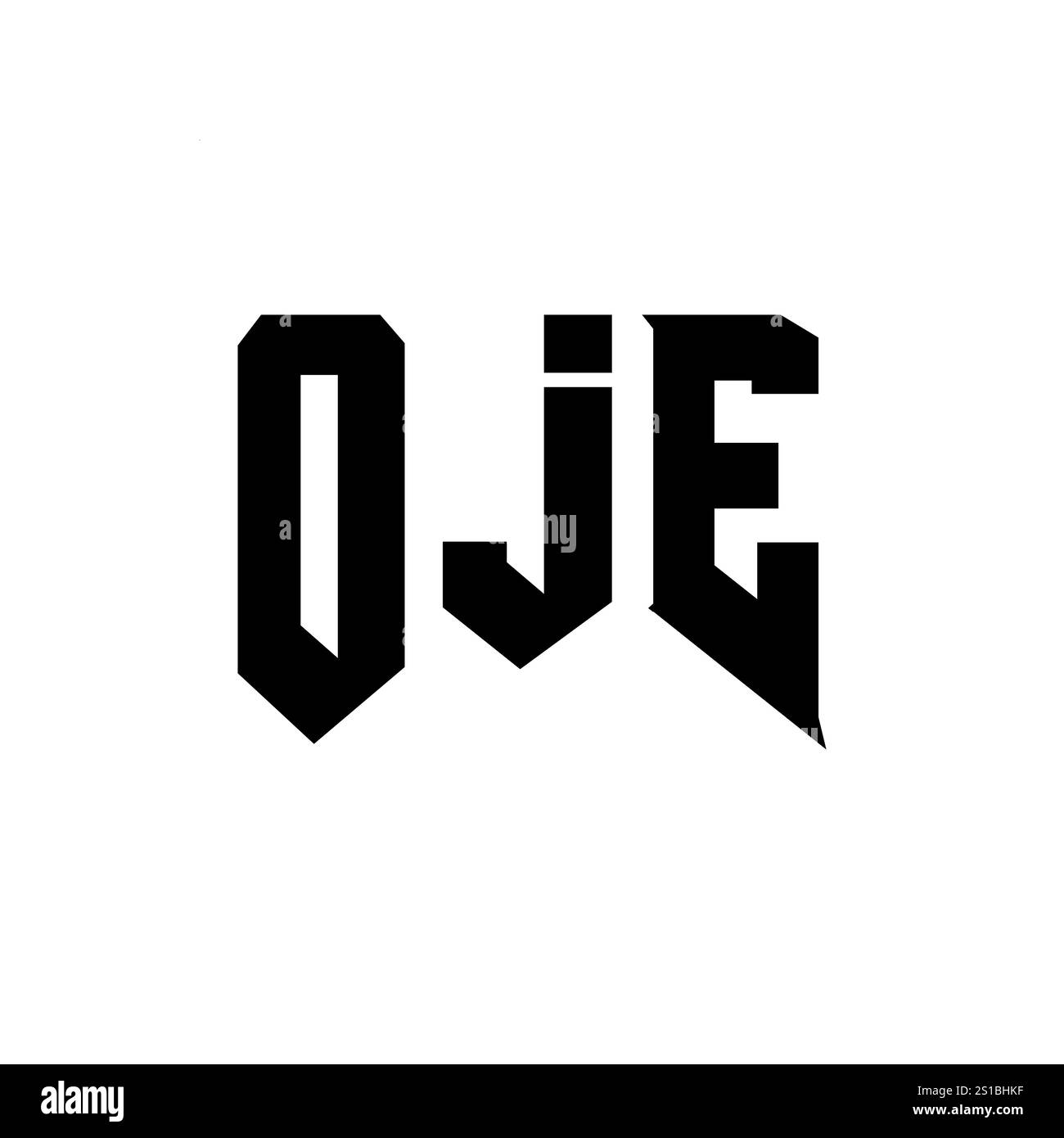 OJE letter logo design for technology company. OJE logo design black ...