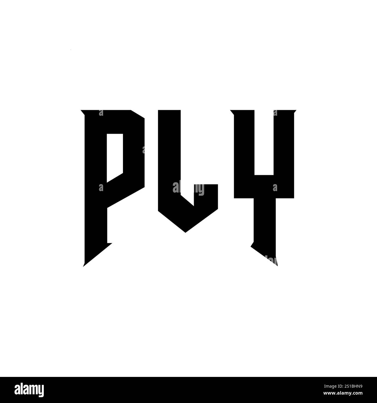 PLY letter logo design for technology company. PLY logo design black ...