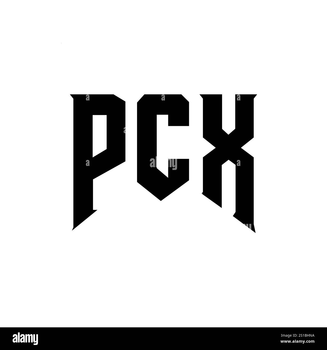 PCX letter logo design for technology company. PCX logo design black ...