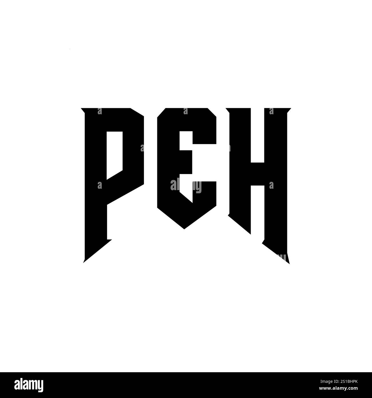 PEH letter logo design for technology company. PEH logo design black ...