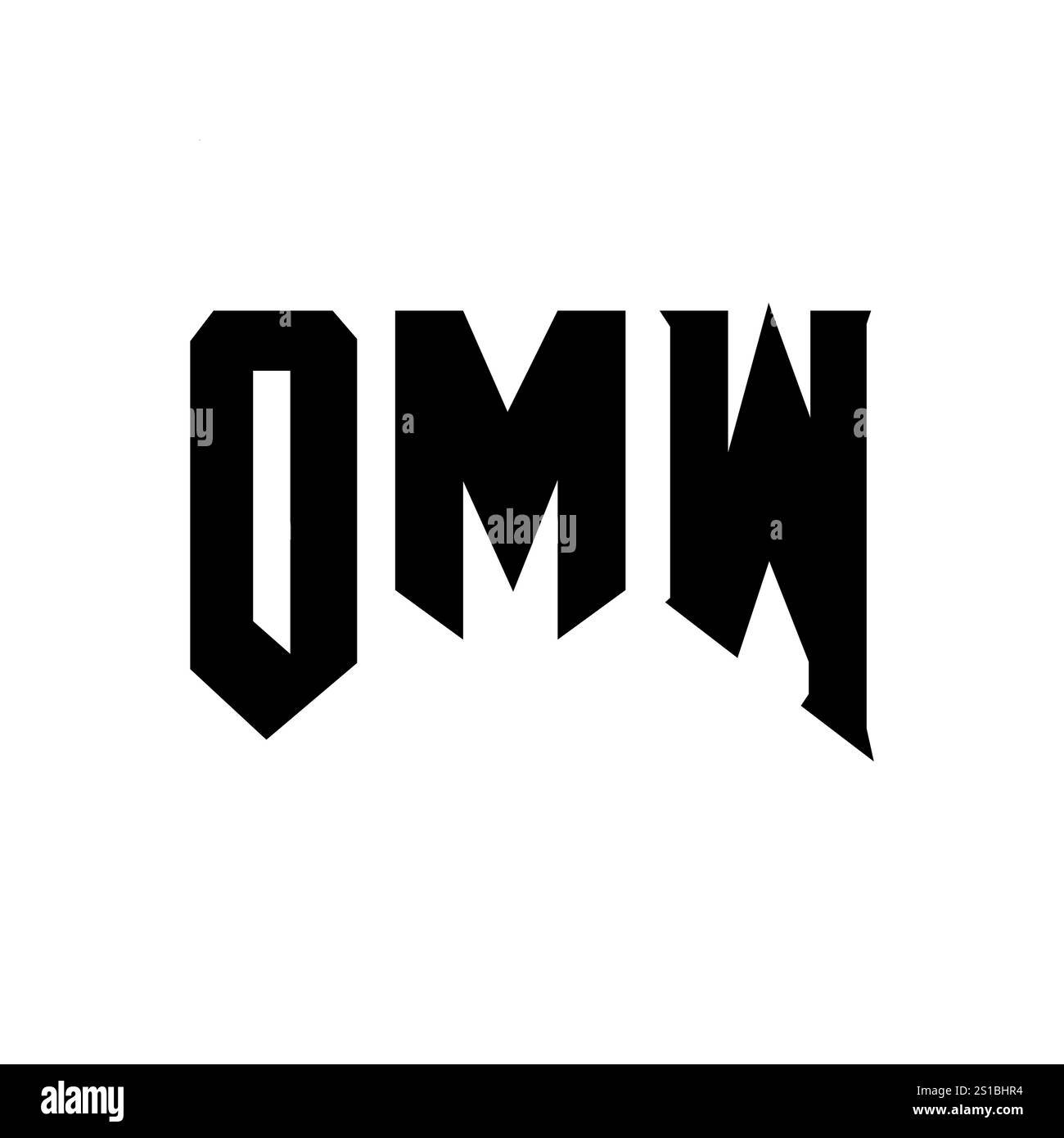 OMW letter logo design for technology company. OMW logo design black ...