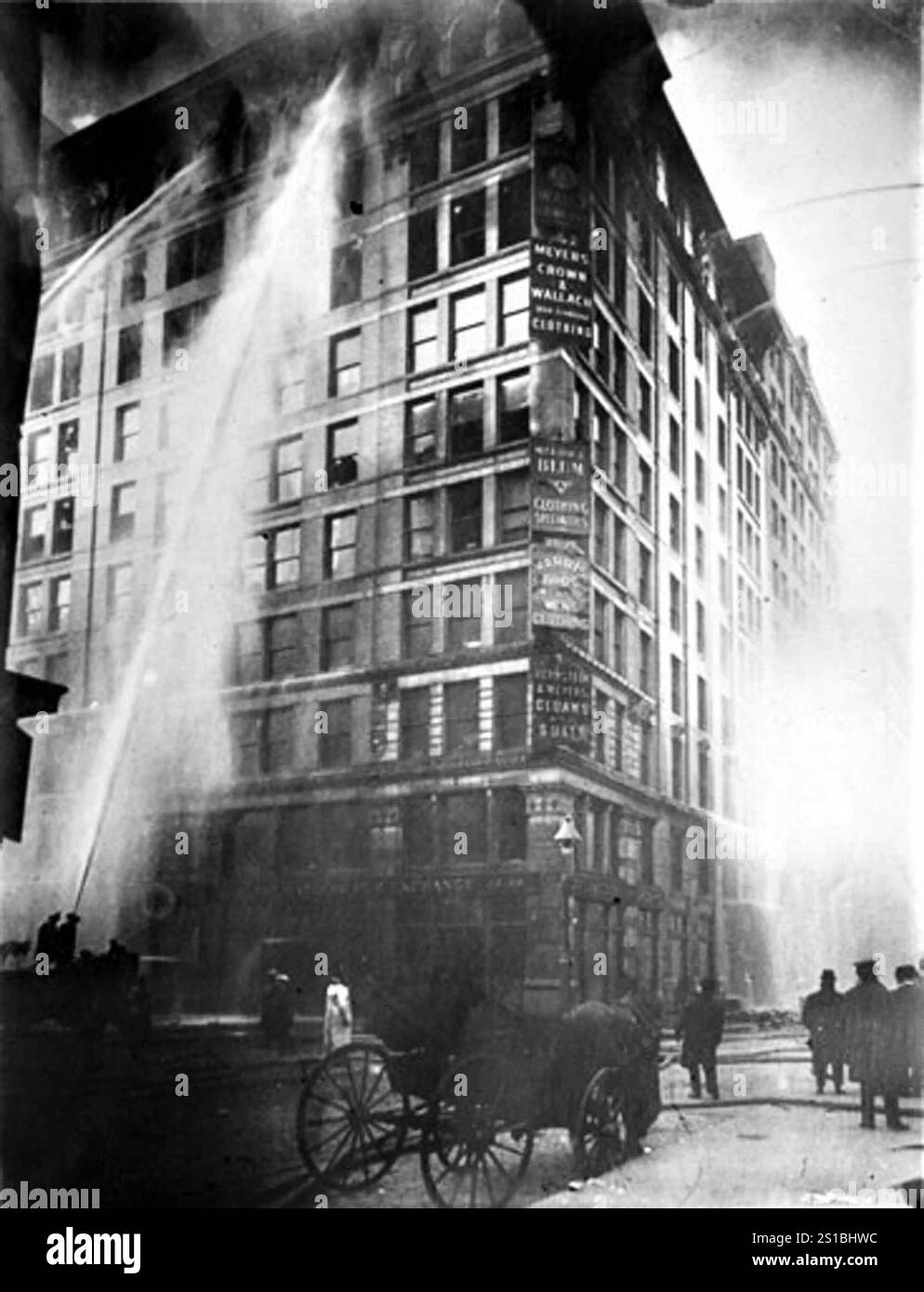 Triangle Shirtwaist Company fire, New York City. 1911 March 25 Stock ...