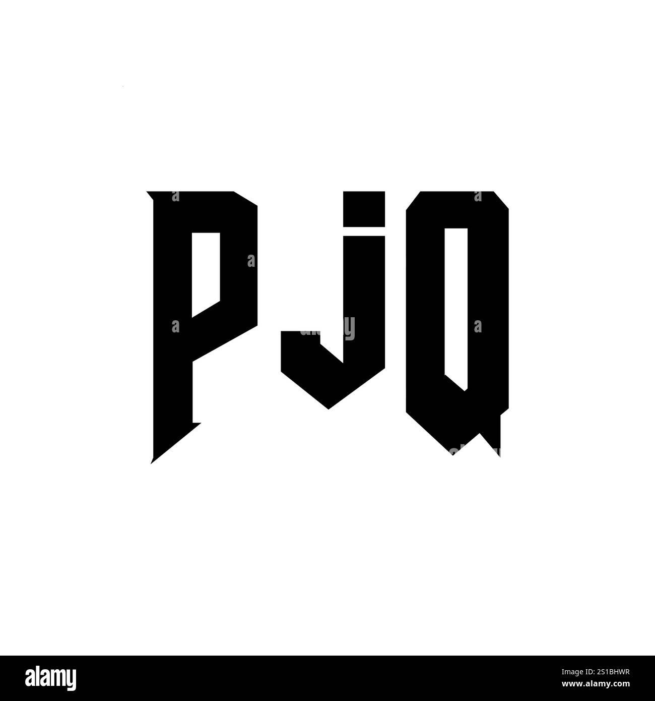 Pjq logo design hi-res stock photography and images - Alamy