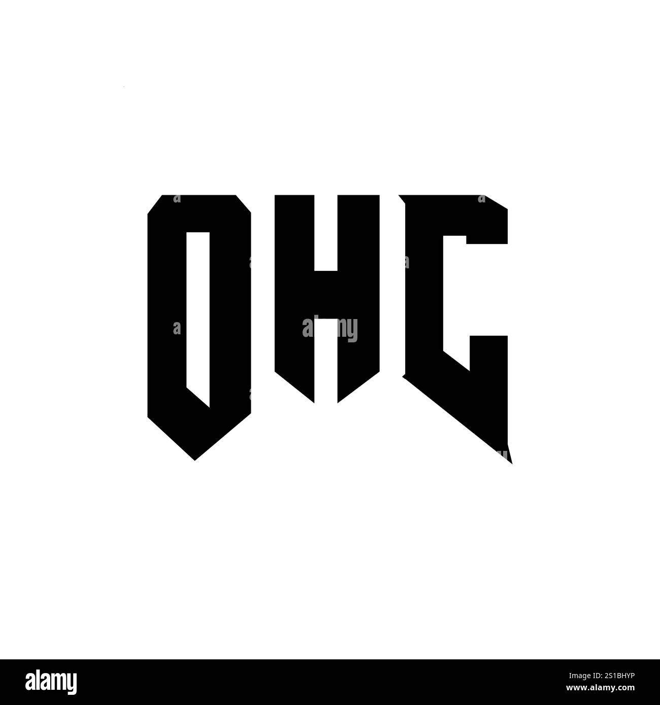 OHC letter logo design for technology company. OHC logo design black ...